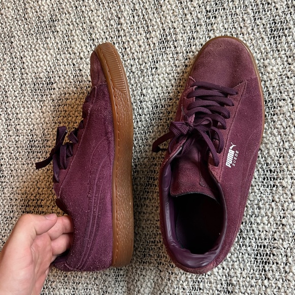 Puma | Shoes | Plumburgundy Gum Bottom Pumas | Poshmark